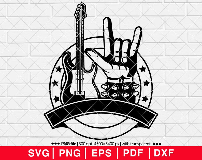 Rock Music Svg, Music Note Svg, Rock and Roll Music Svg, Rock Hand Svg ...