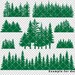 Forest Tree Line SVG, Pine Trees Svg, Forest Svg Bundle, Tree Line Svg ...