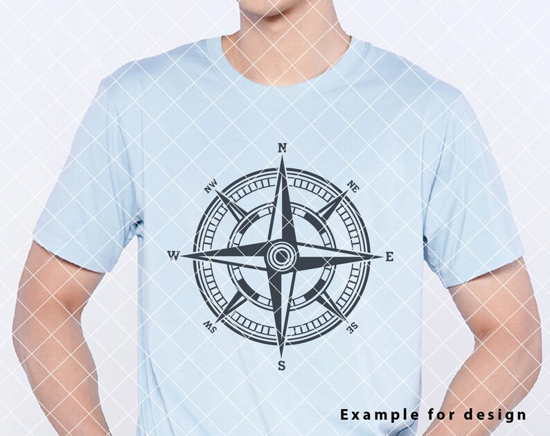 Compass SVG, Compass and Forest Svg, Nature Svg, Compass Svg, Adventure ...