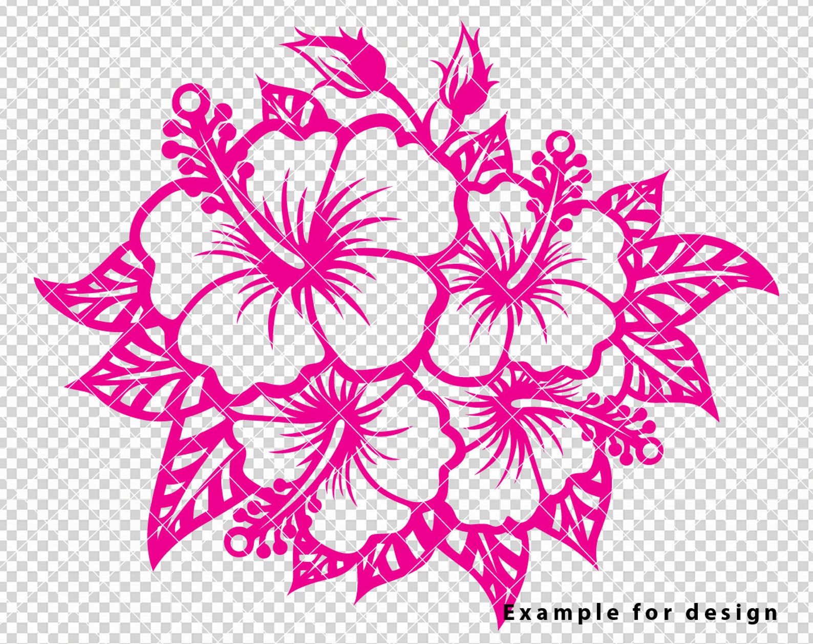 Tropical Flowers SVG, Hibiscus Flower Svg, Hawaiian Flower Svg ...