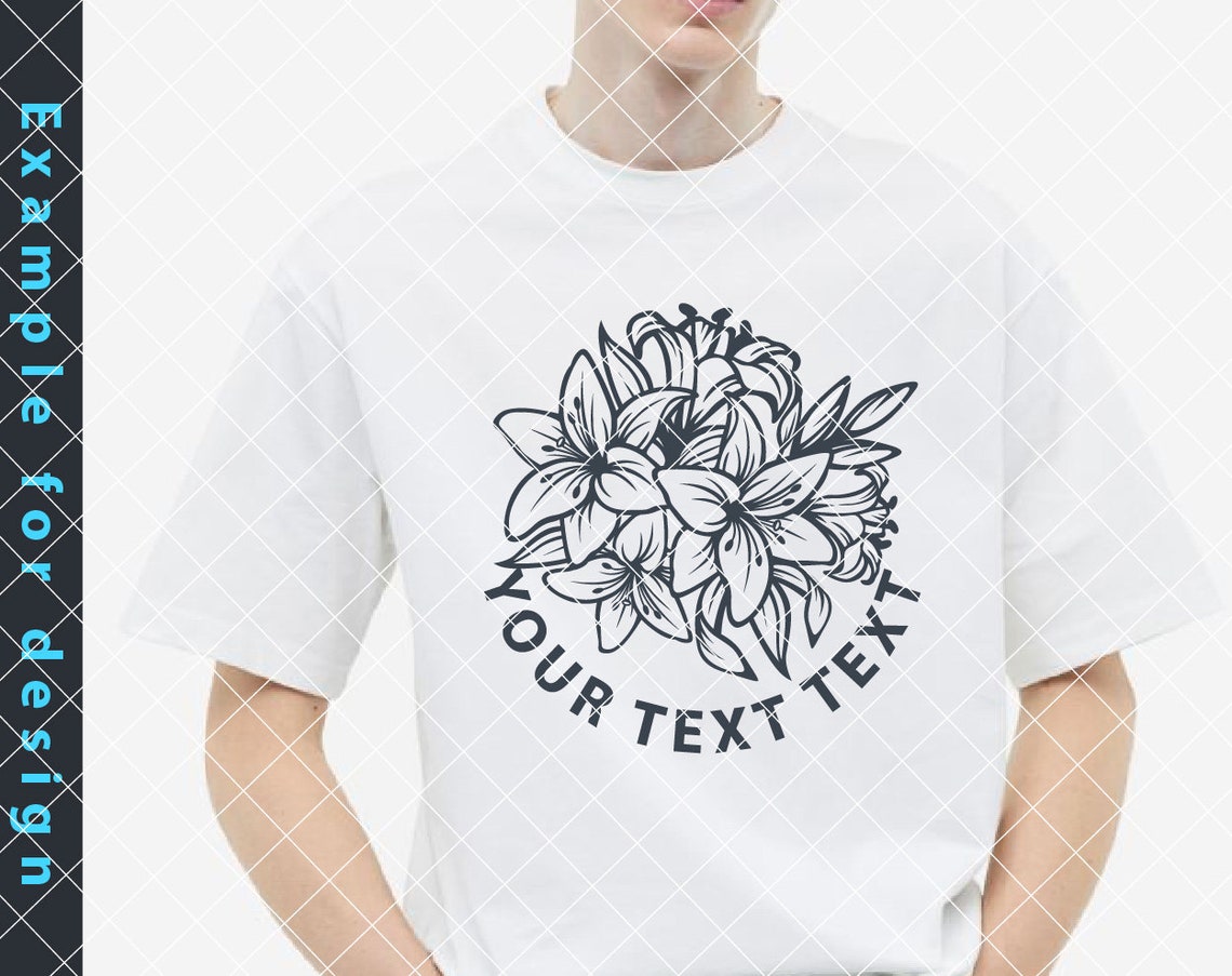 Lily Flowers SVG PNG, Lilies Svg, Flower Bouquet Svg, Floral Svg, Lily ...