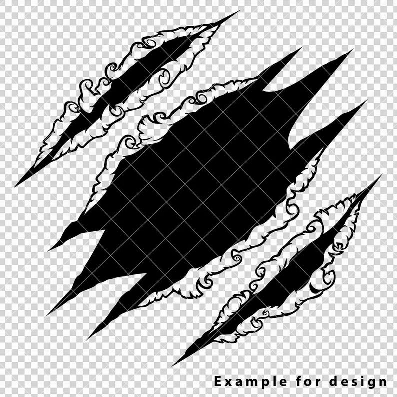 Claw Mark SVG PNG, Claws Svg, Animal Scratch Svg, Scratches Svg,ripped ...