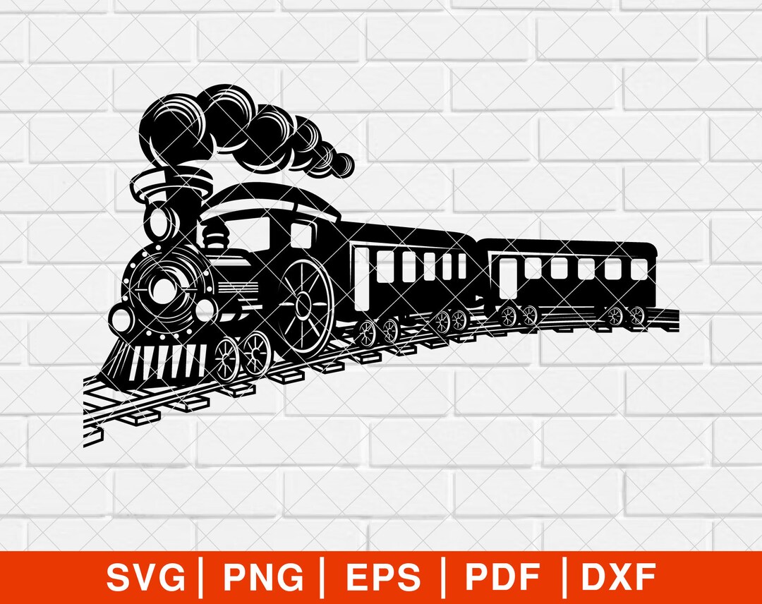 Train SVG PNG, Steam Engine Svg, Vintage Train Svg, Old Train Svg ...
