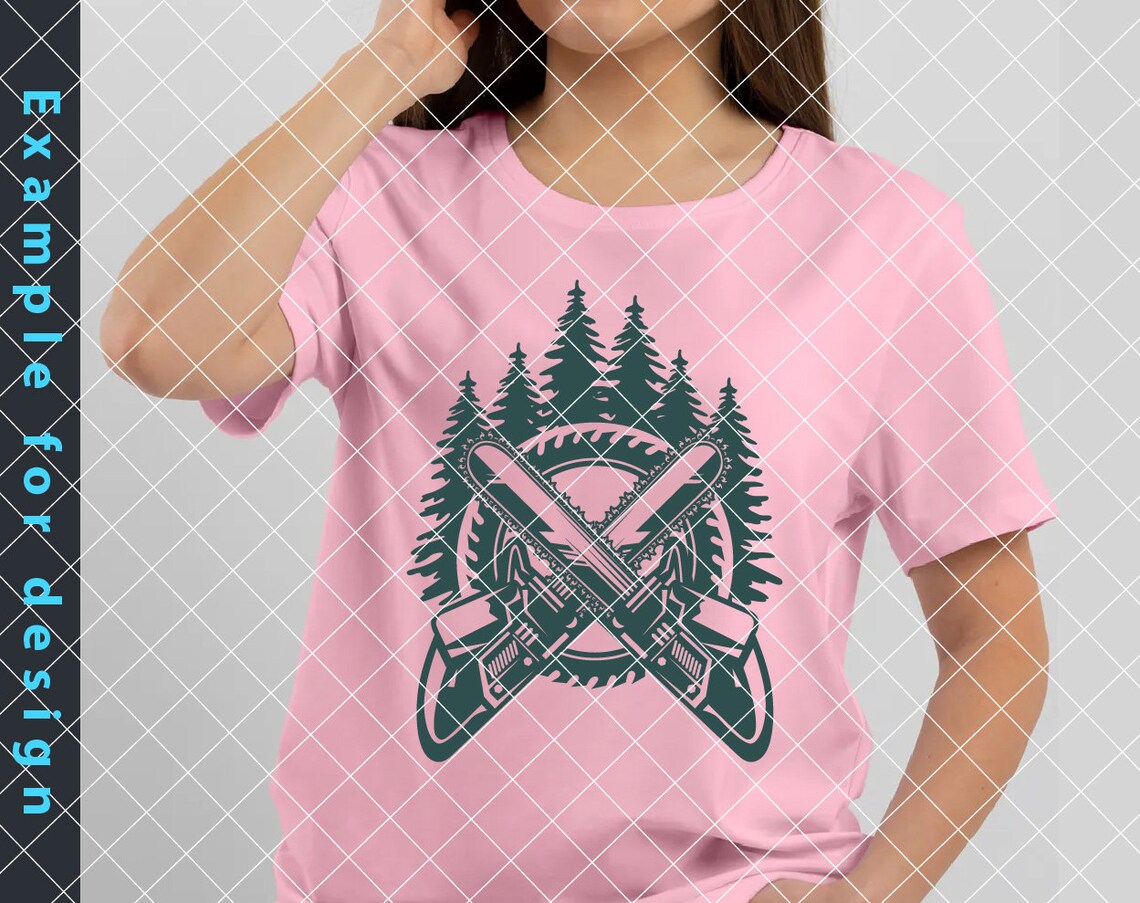 Chainsaw Scene SVG PNG, Chainsaw Svg, Chainsaw Lumberjack Scene Svg ...