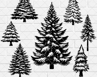 Pine Trees SVG Bundle, Forest Svg, Trees Line Svg, Christmas Tree Svg ...