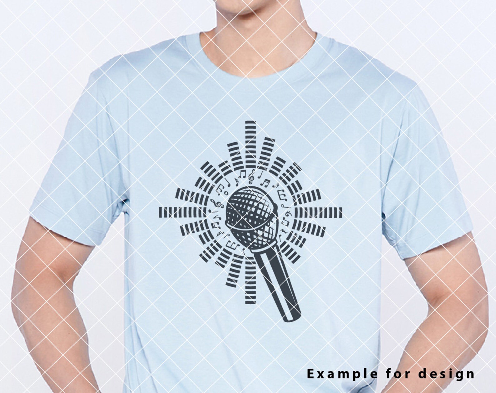 Classic Microphone With Notes SVG, Music Notes SVG Bundle, Music Svg ...