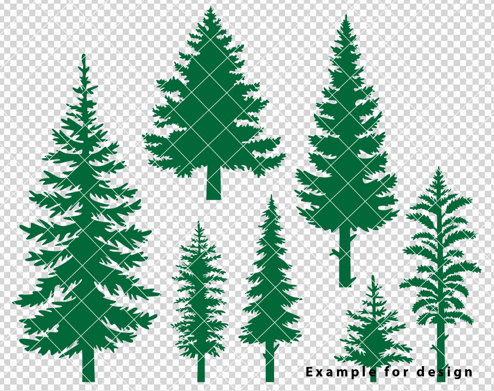 Pine Trees SVG Bundle, Forest Svg, Trees Line Svg, Christmas Tree Svg ...