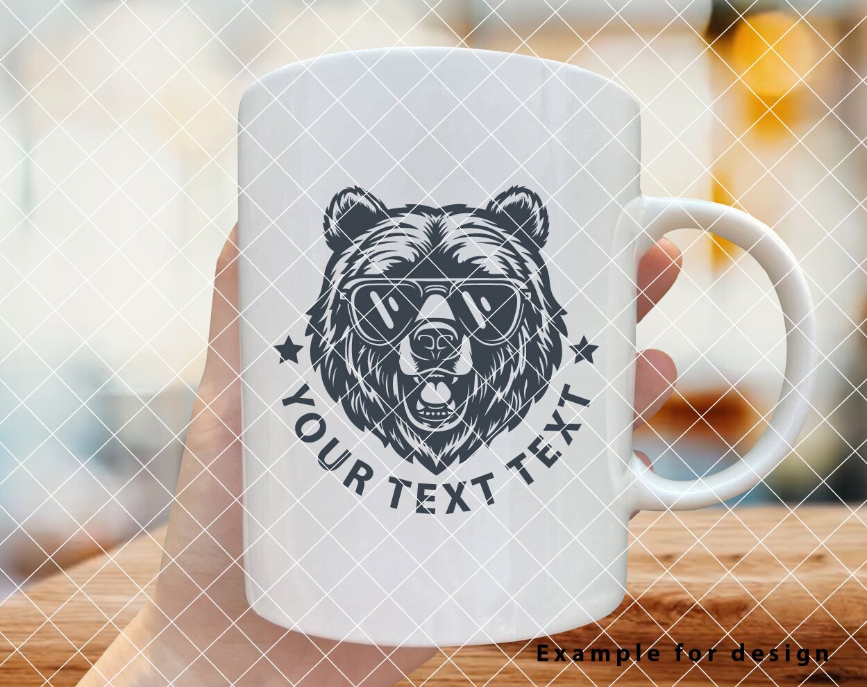 Bear With Sunglasses Svg, Bear Wearing Glasses Svg, Grizzly Bear Svg ...