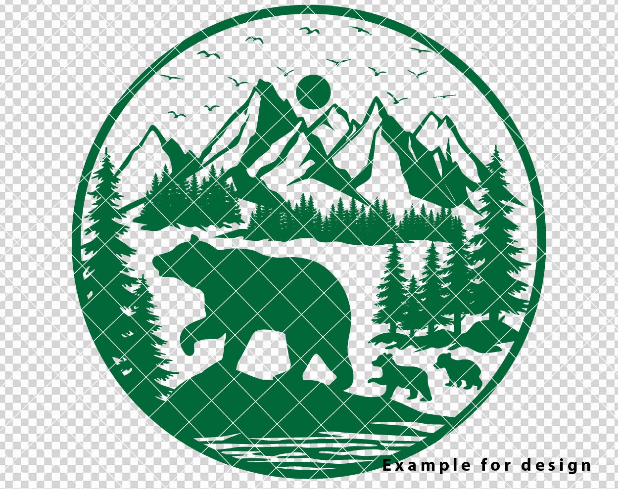 Bear Family SVG, Bear Cub Svg, Wild Bear Svg, Mountain Bear Svg ...