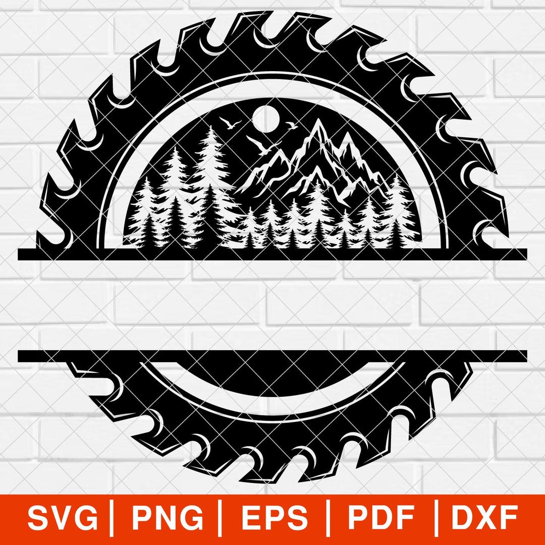 Wood Saw Blade SVG, Saw Blade Monogram, Saw Clipart, Woodworking Svg ...
