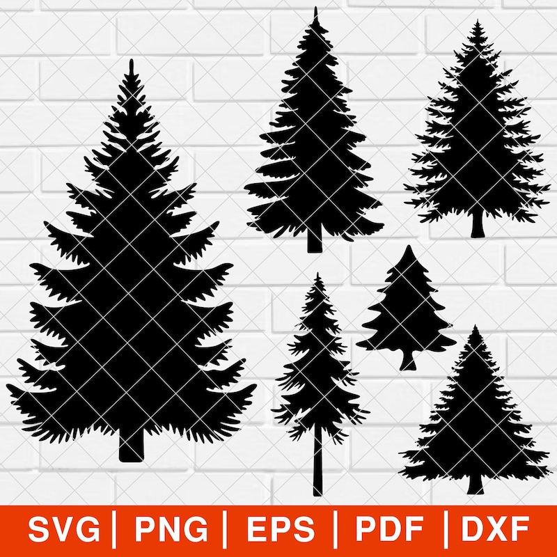 Tree Line Svg - Etsy