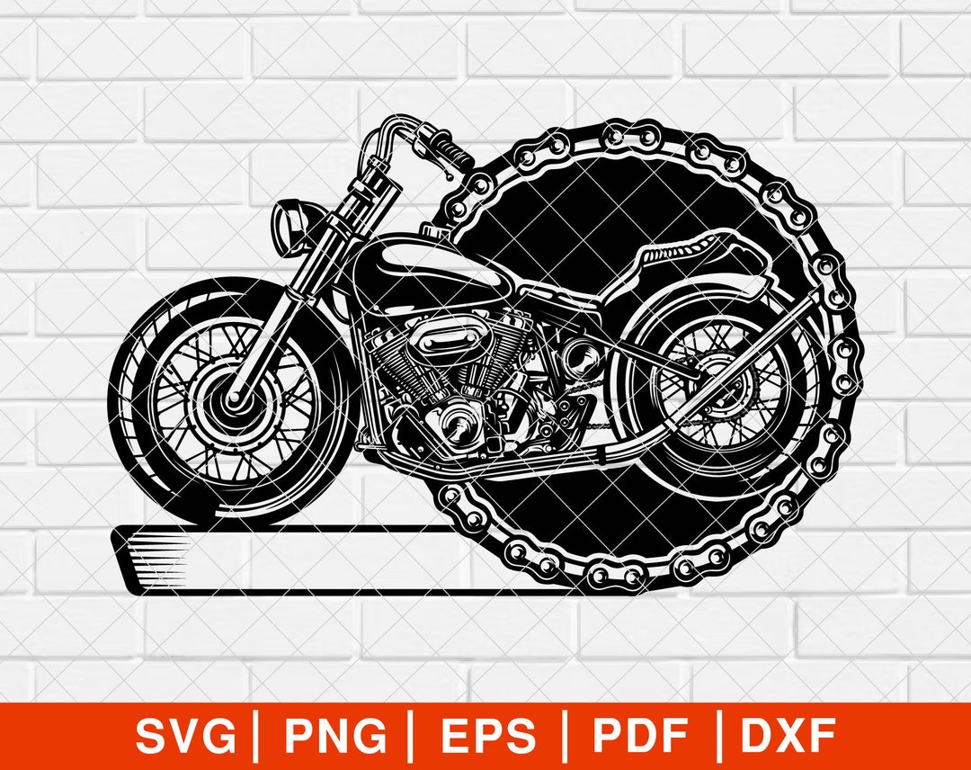 Motorcycle SVG PNG, Motor Bike Svg, Motorcycle Clipart, American Biker ...
