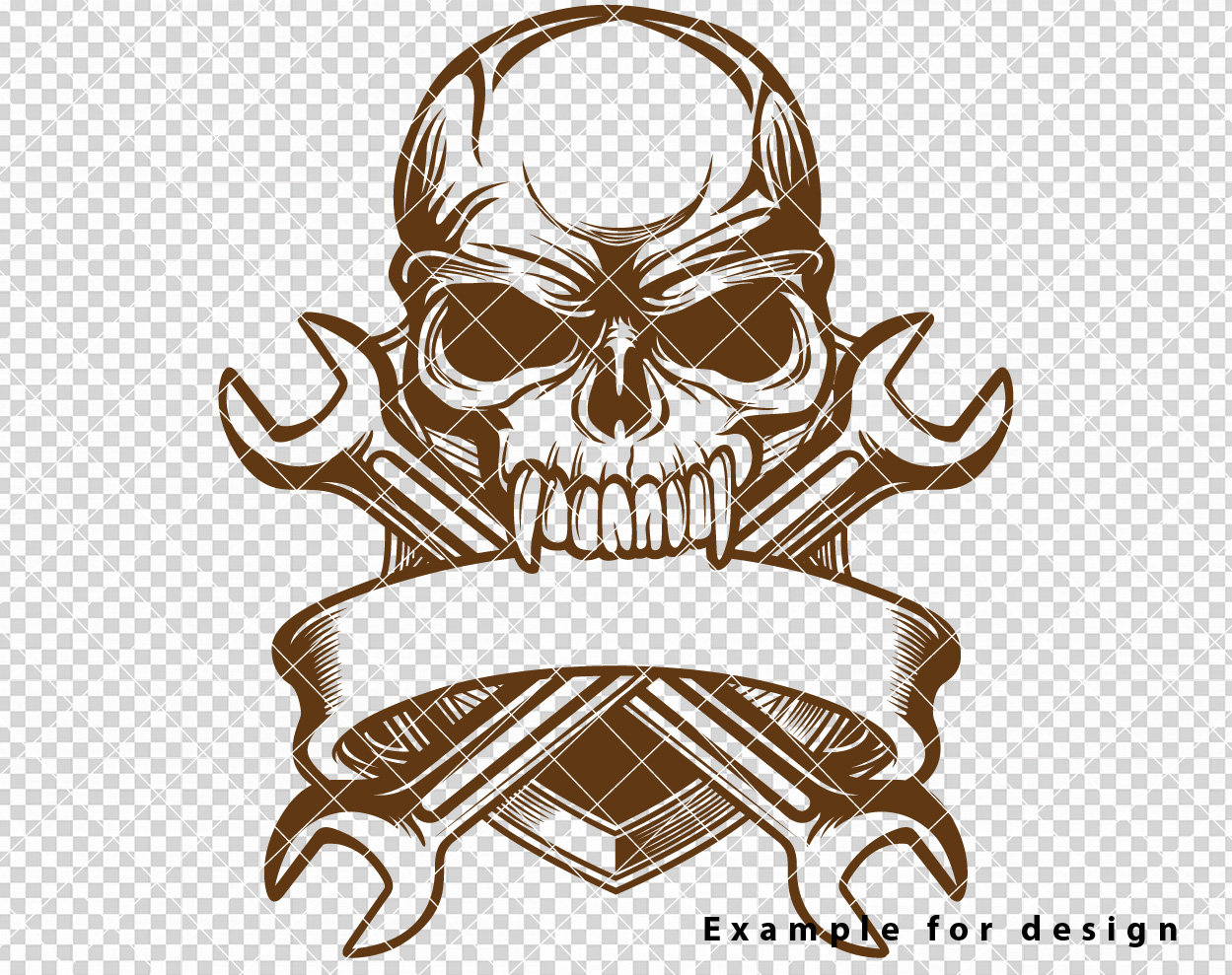 Skull With Wrenches SVG PNG, Repair Tools Svg, Wrench Svg, Mechanic ...