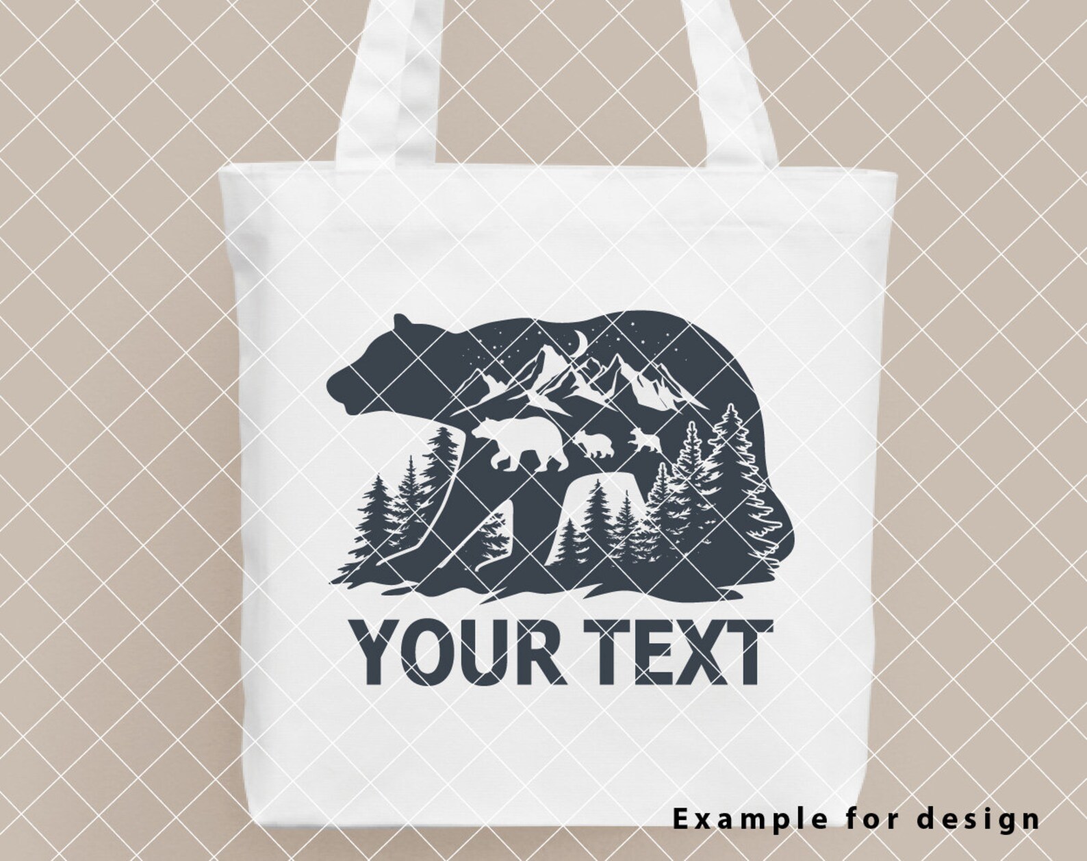 Mountain Bear Silhouette Svg, Bear Family Svg, Bear Mountain Svg ...