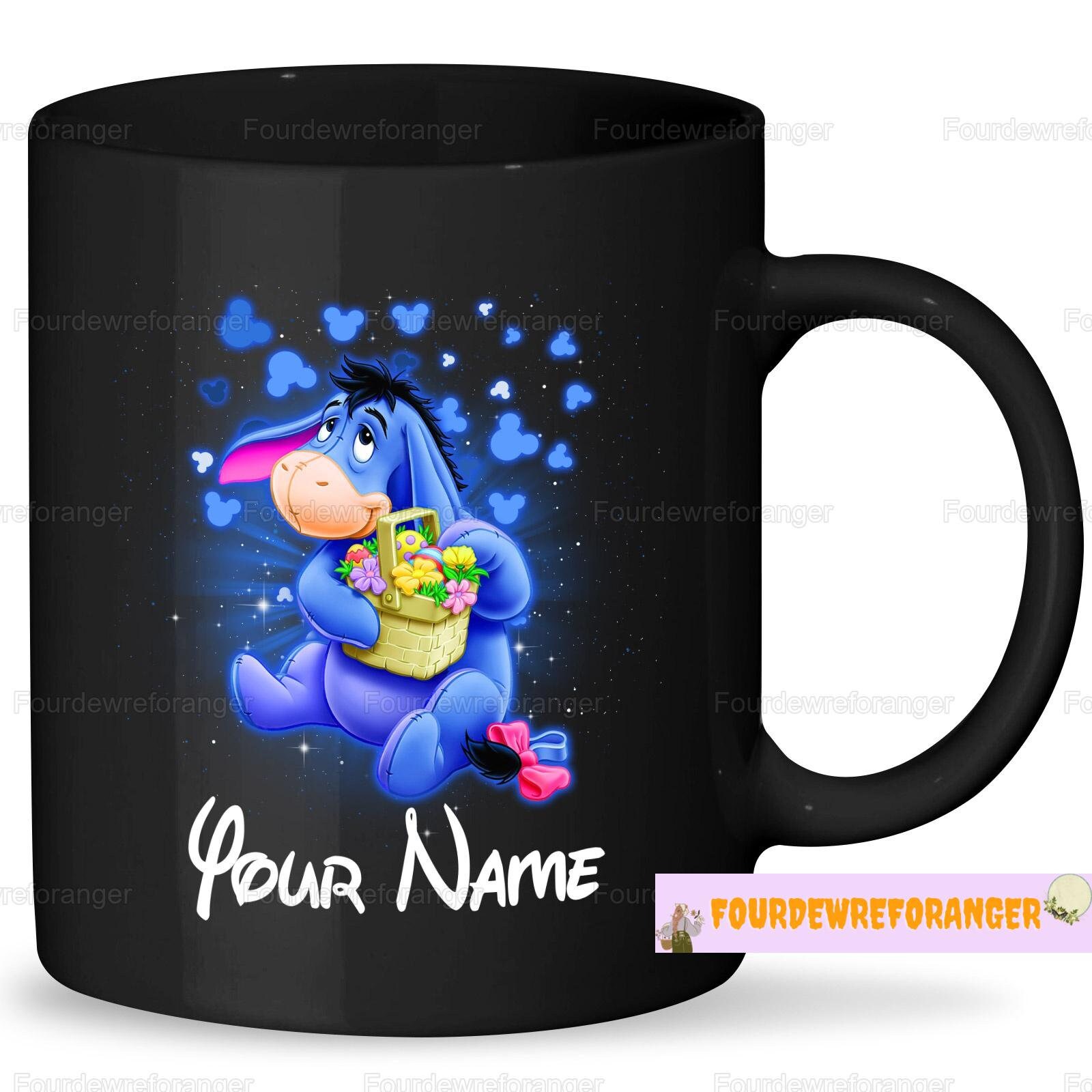 Christmas Personalized Eeyore Mugs, Winnie The Pooh Mug, Eeyore Travel ...