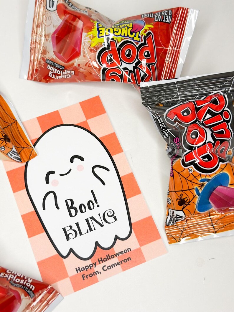 Halloween Ring Pop Tag Download - Etsy