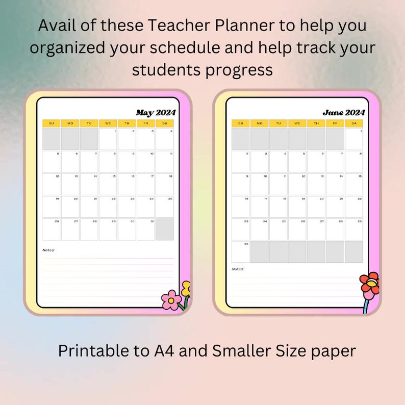 25 Pages Teacher Planner 2024 - Etsy