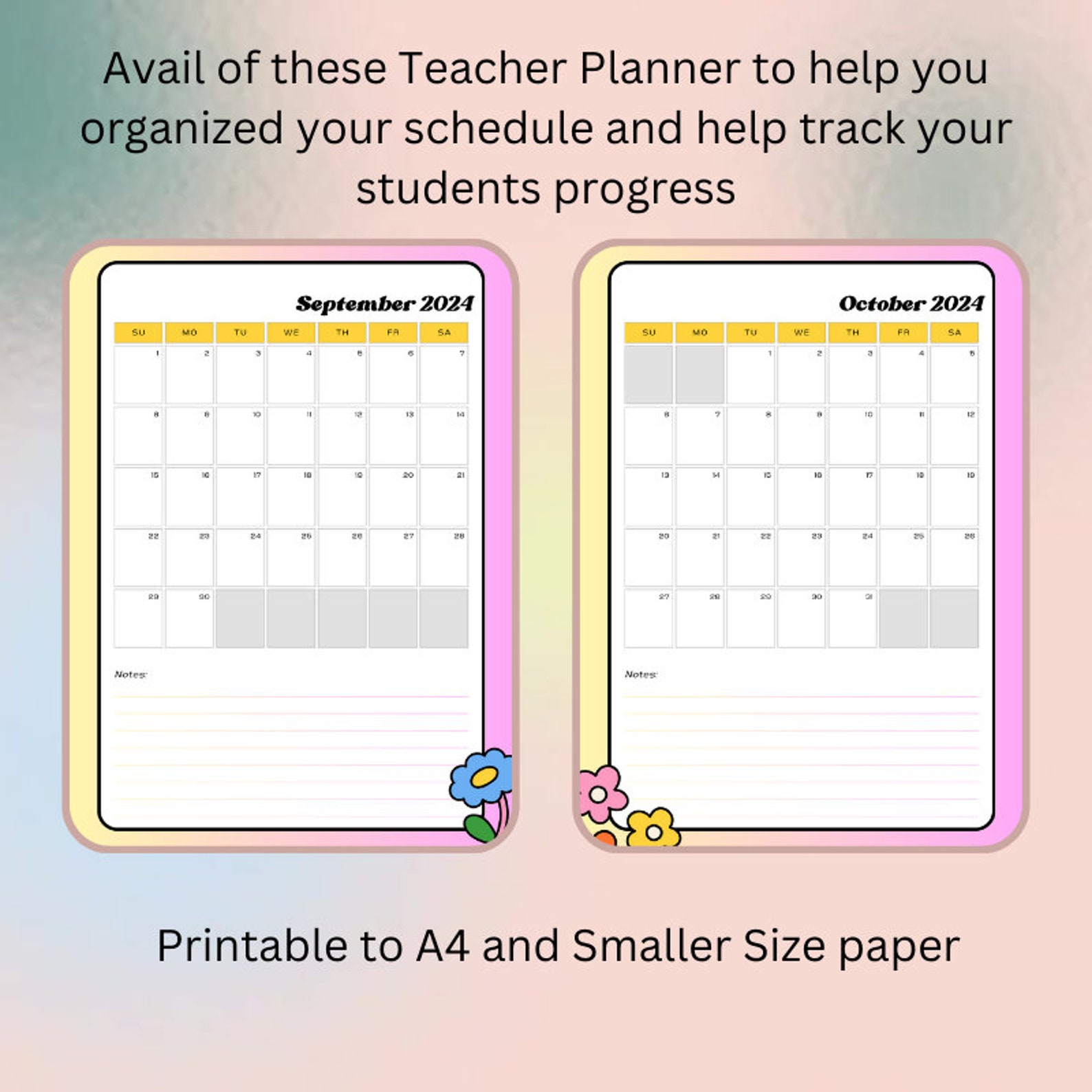 25 Pages Teacher Planner 2024 - Etsy