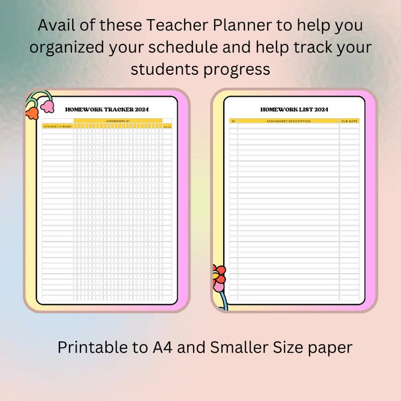 25 Pages Teacher Planner 2024 - Etsy