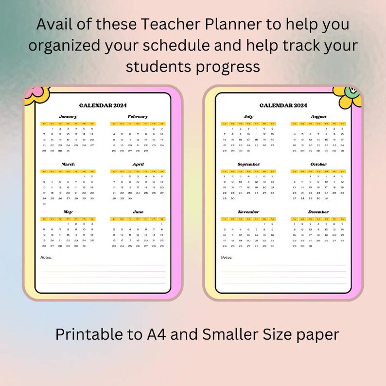 25 Pages Teacher Planner 2024 - Etsy