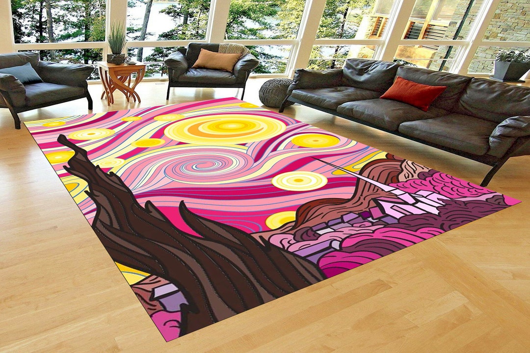 Mixed Cartoon Rug, Street Fashion, Cartoon Rug, Karma Rug, Kids Room ...
