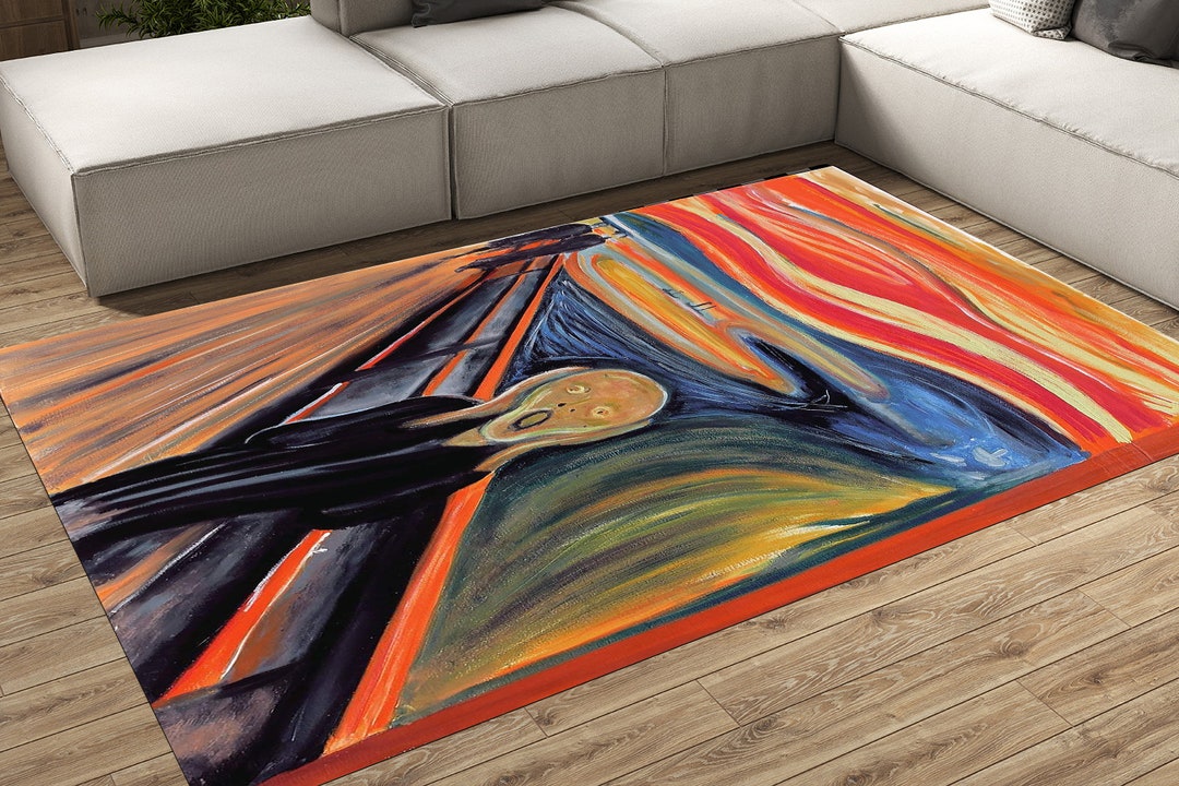 Edvard Munch Rug, Scream Rug, Popular Rug, Living Room Rug, Modern Rug ...