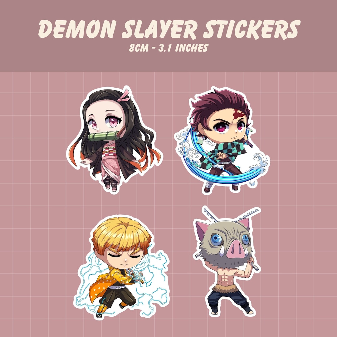 Demon Slayer Stickers, Perfect for Laptops, Water Bottles and More ...