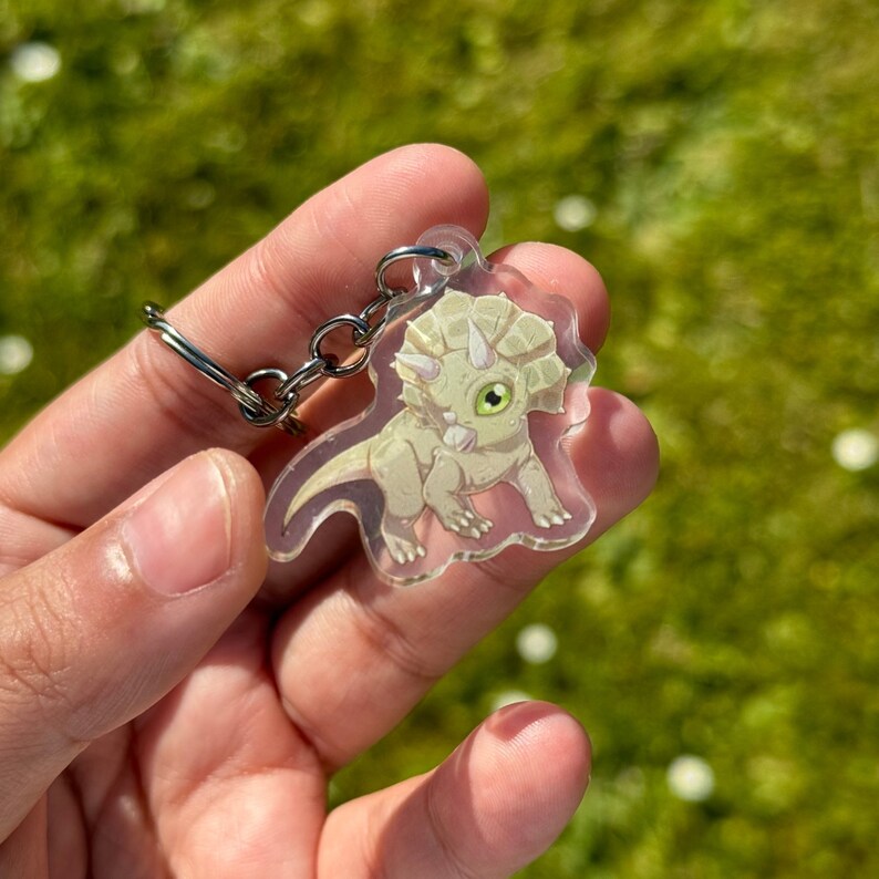 Dinosaur Keyring Keychain, Velociraptor, T Rex, Stegosaurus ...