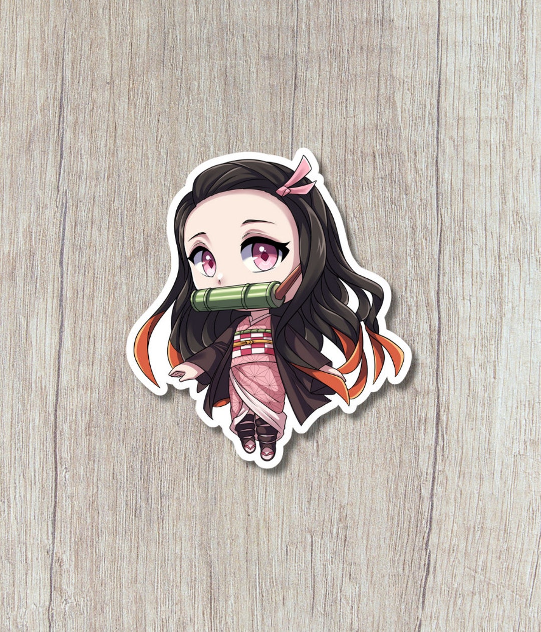Nezuko Sticker, Demon Slayer Sticker Decal for Laptop, Water Bottle ...