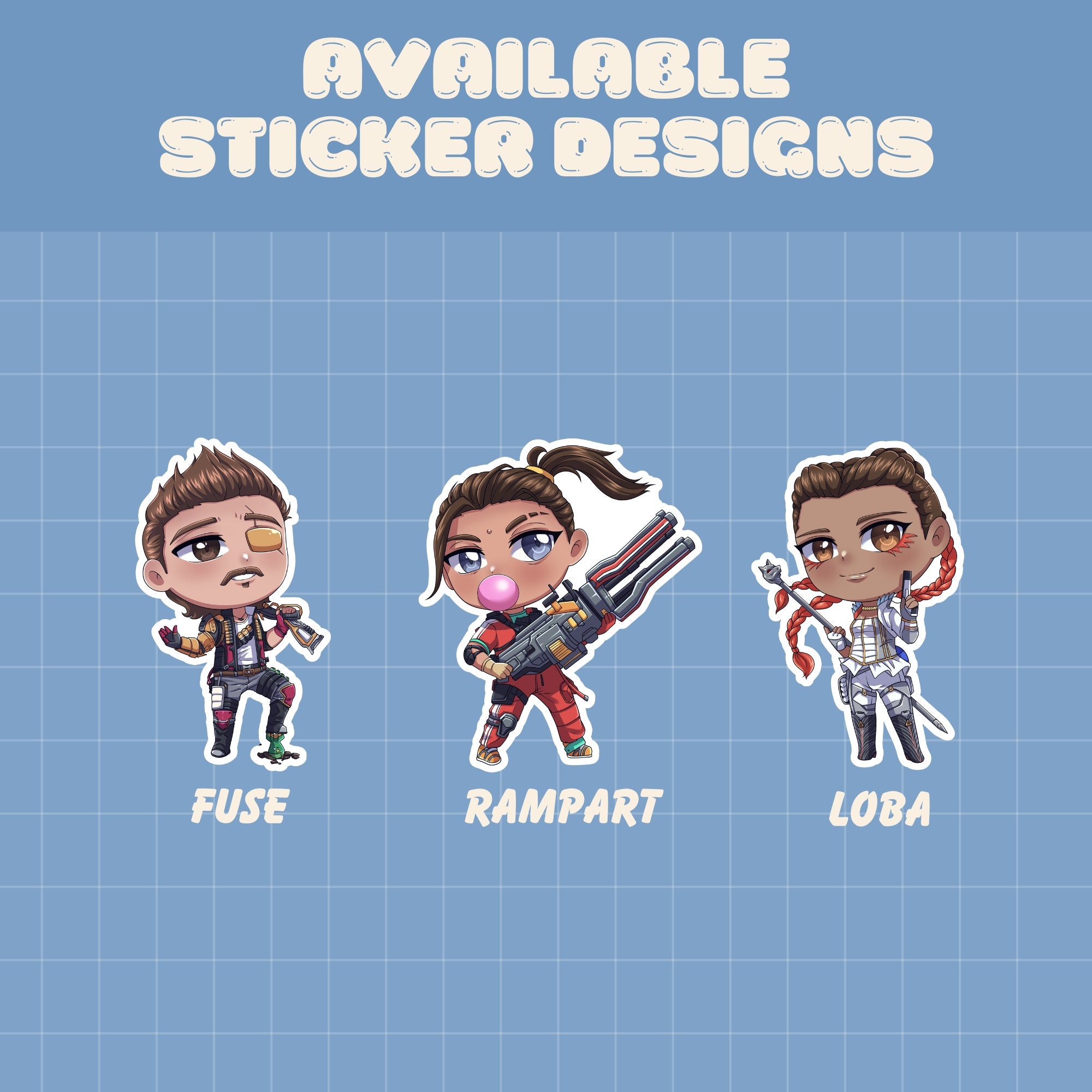 Apex Legends B Grade Sticker Pack - Pack of 5 - Mystery Box - Vinyl ...