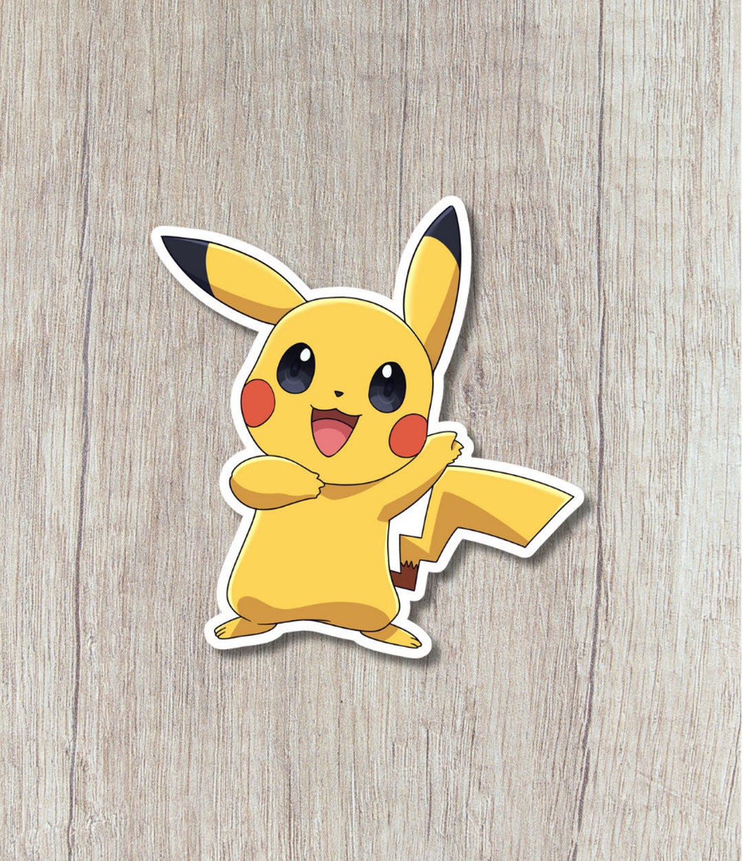 Pikachu Sticker, Pokemon Sticker Decal for Laptop, Water Bottle, Phone ...