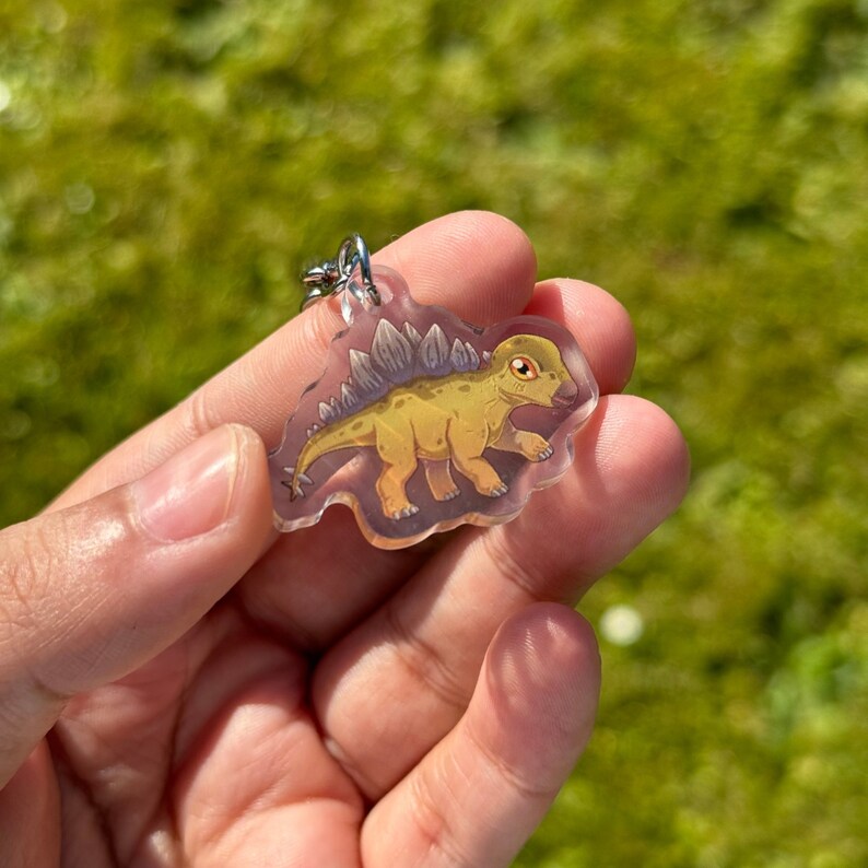 Dinosaur Keyring Keychain, Velociraptor, T Rex, Stegosaurus ...