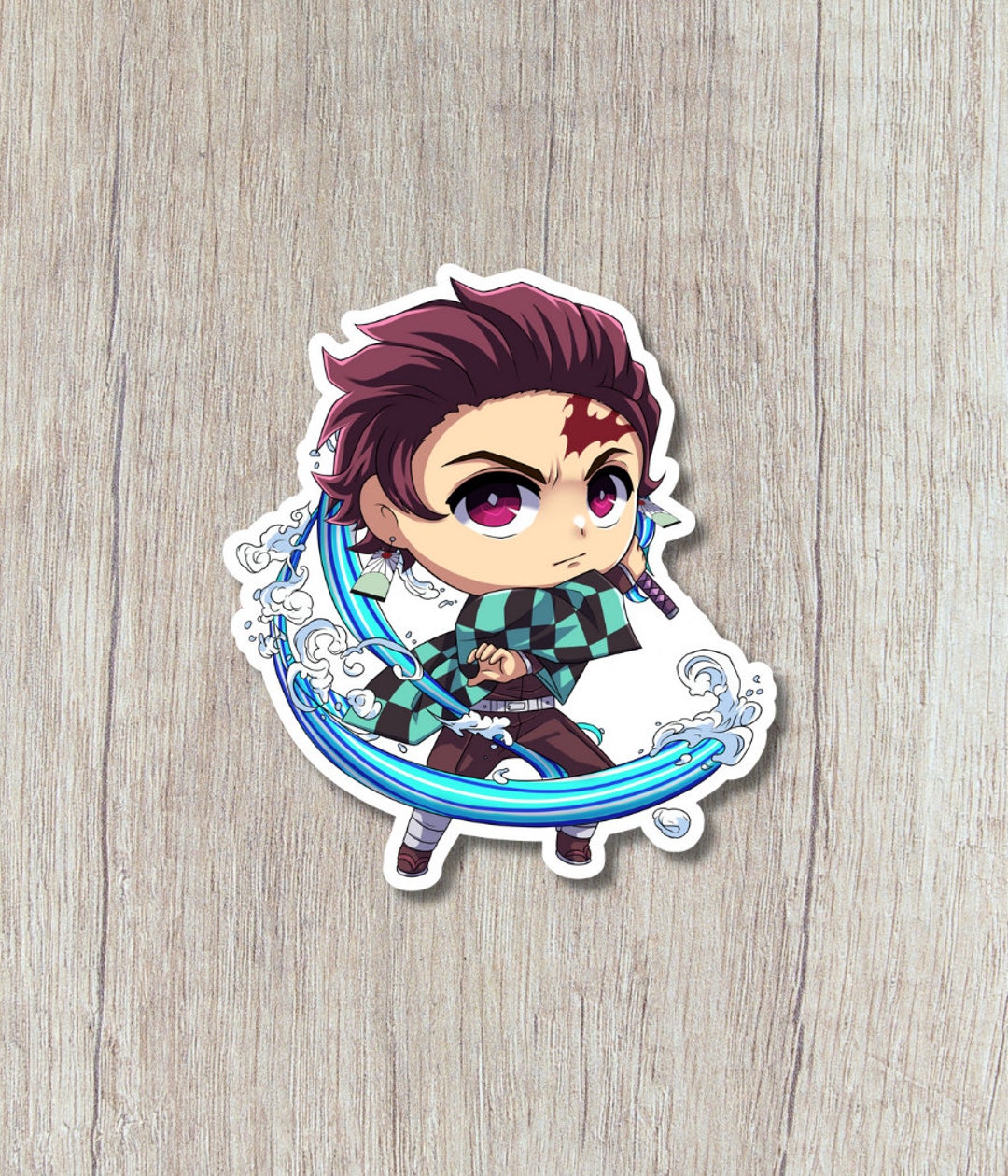 Demon Slayer Sticker Anime Stickers Tanjiro Vinyl Laptop Stickers ...