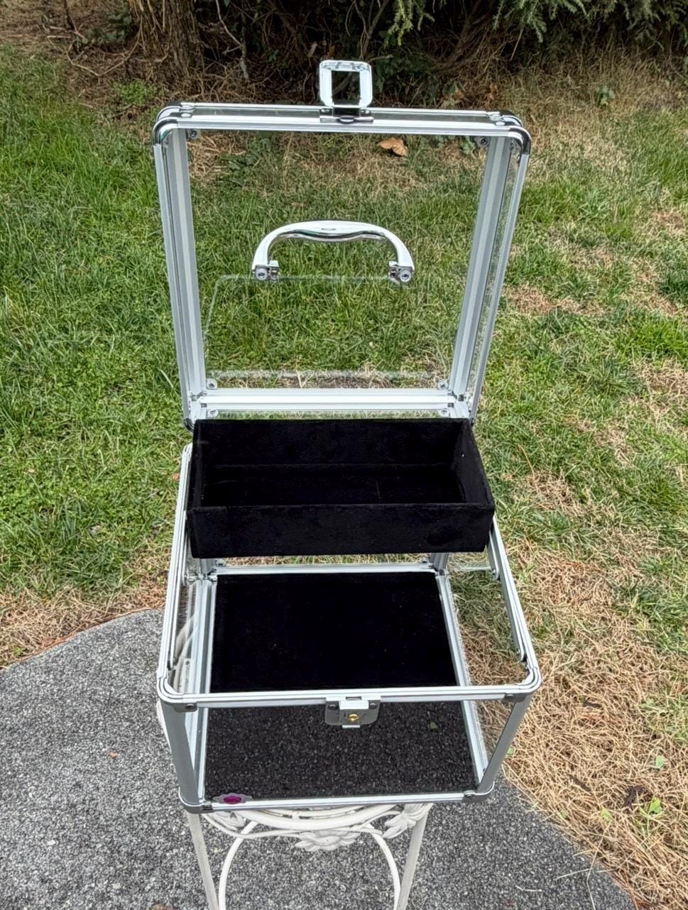 Silver Crown Box Case With Lock & Keys - Tiara Queen Storage - Etsy