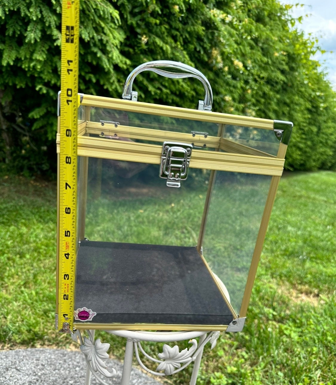 Large Pageant Crown Box Tiara Display Travel Display Train Case Purse ...