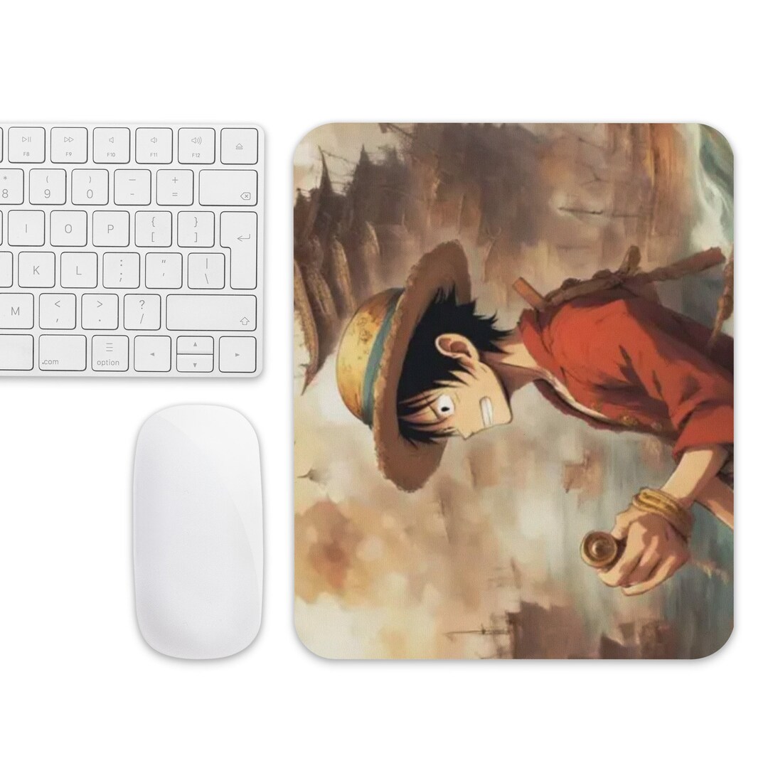 Luffy Mouse Pad Monkey D Luffy Anime Mouse Pad Manga Straw - Etsy