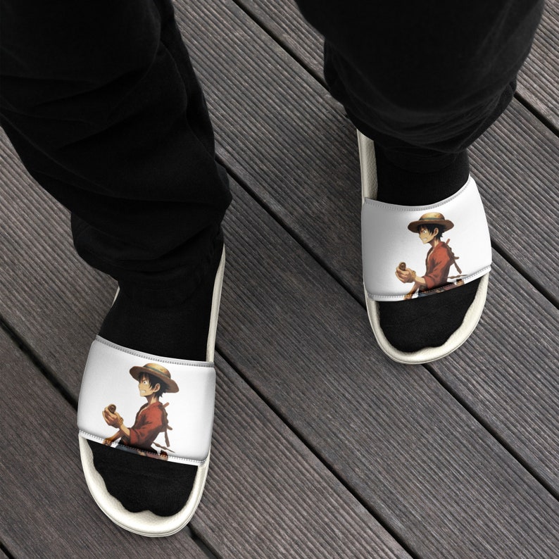 One-piece Men's Slides Anime One Piece Luffy Straw Hat - Etsy