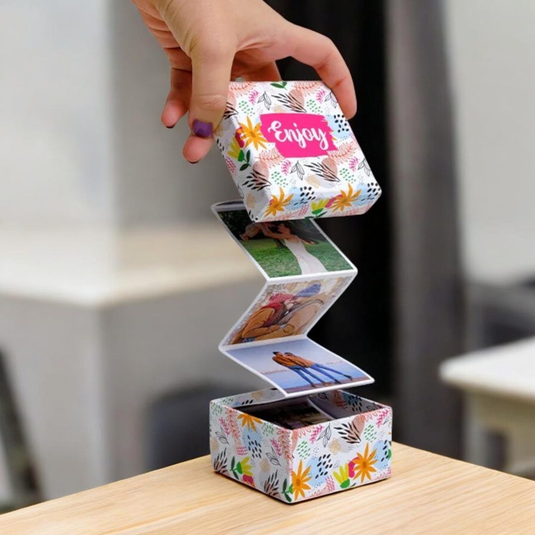 Personalized Pull Out Gift Box, Custom Photo Wooden Box, Gift for ...