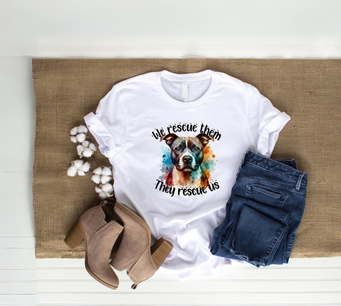 Rescue Dog SVG Design: Pitbull & Staffy Clipart (digital Download) - Etsy