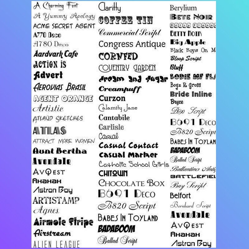10000 Ultimate Fonts Exclusive Bundle Collection fresh - Etsy