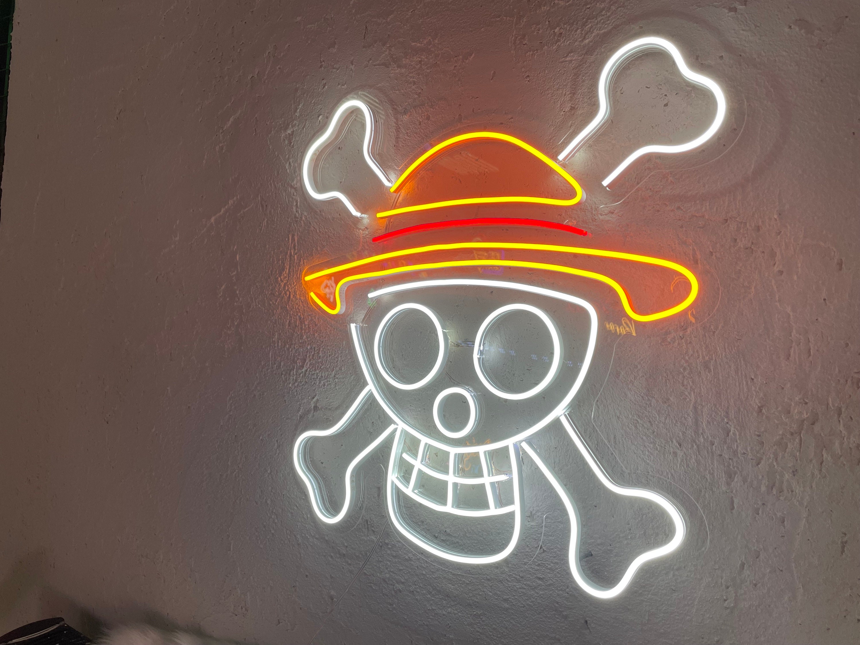 Neon Sign One Piece / One Piece Anime Logo Calavera Decor - Etsy