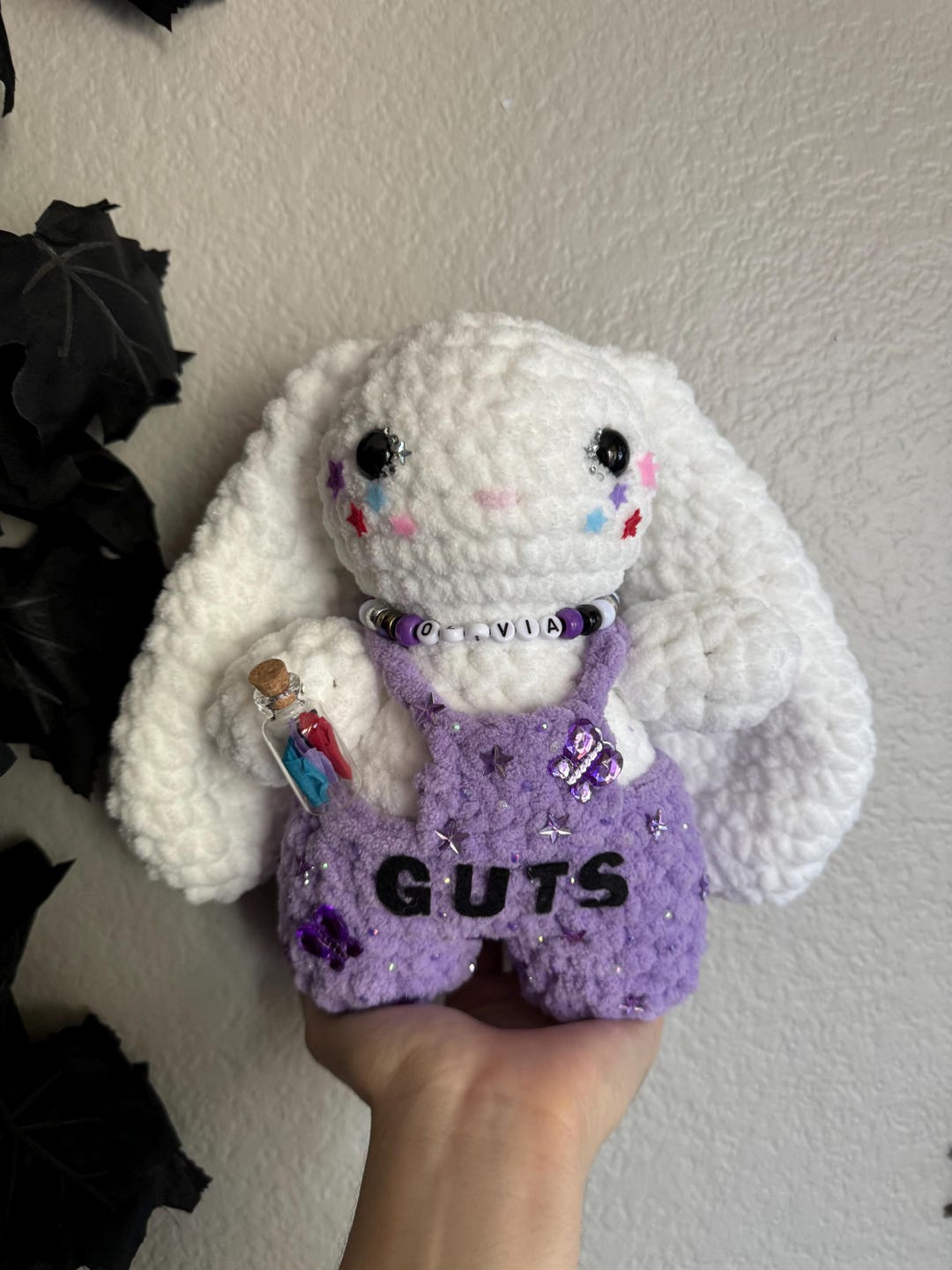 Olivia Rodrigo GUTS Tour Inspired Bunny Crochet Doll | Olivia Rodrigo ...
