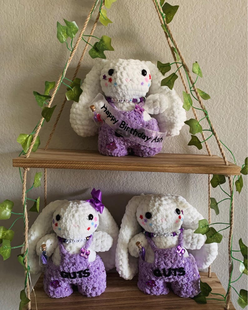 Olivia Rodrigo GUTS Tour Inspired Bunny Crochet Doll Olivia Rodrigo ...
