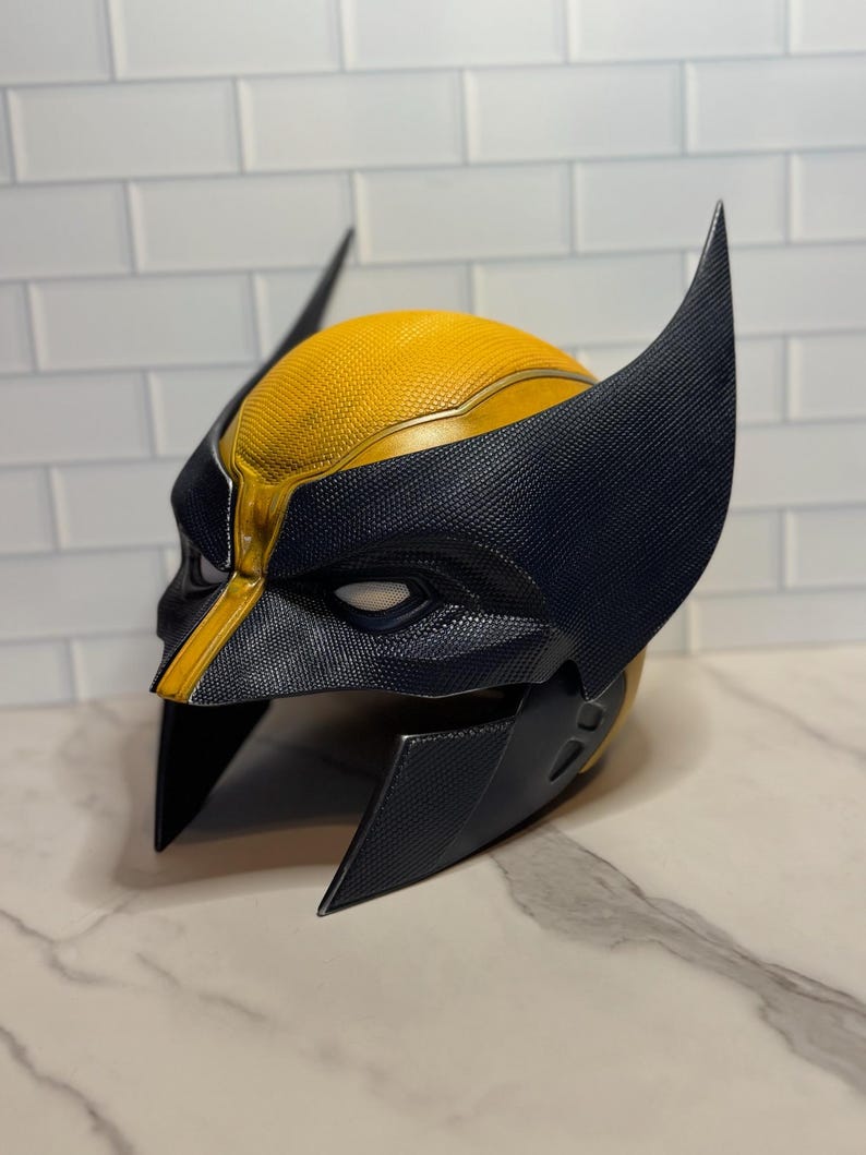 3D Printed Wolverine Mask - Textured Cowl With Magnetic Eye Wings - Etsy