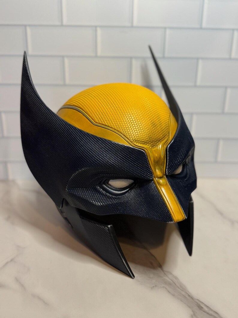 3D Printed Wolverine Mask - Textured Cowl With Magnetic Eye Wings - Etsy