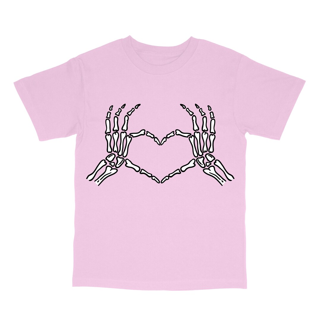 Skeleton Hand Heart Shirt Skeleton Hand Shirt Halloween - Etsy