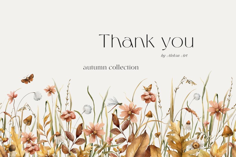 Watercolor Autumn Wreath Clipart - Season Flowers Fall Frame - Vintage ...