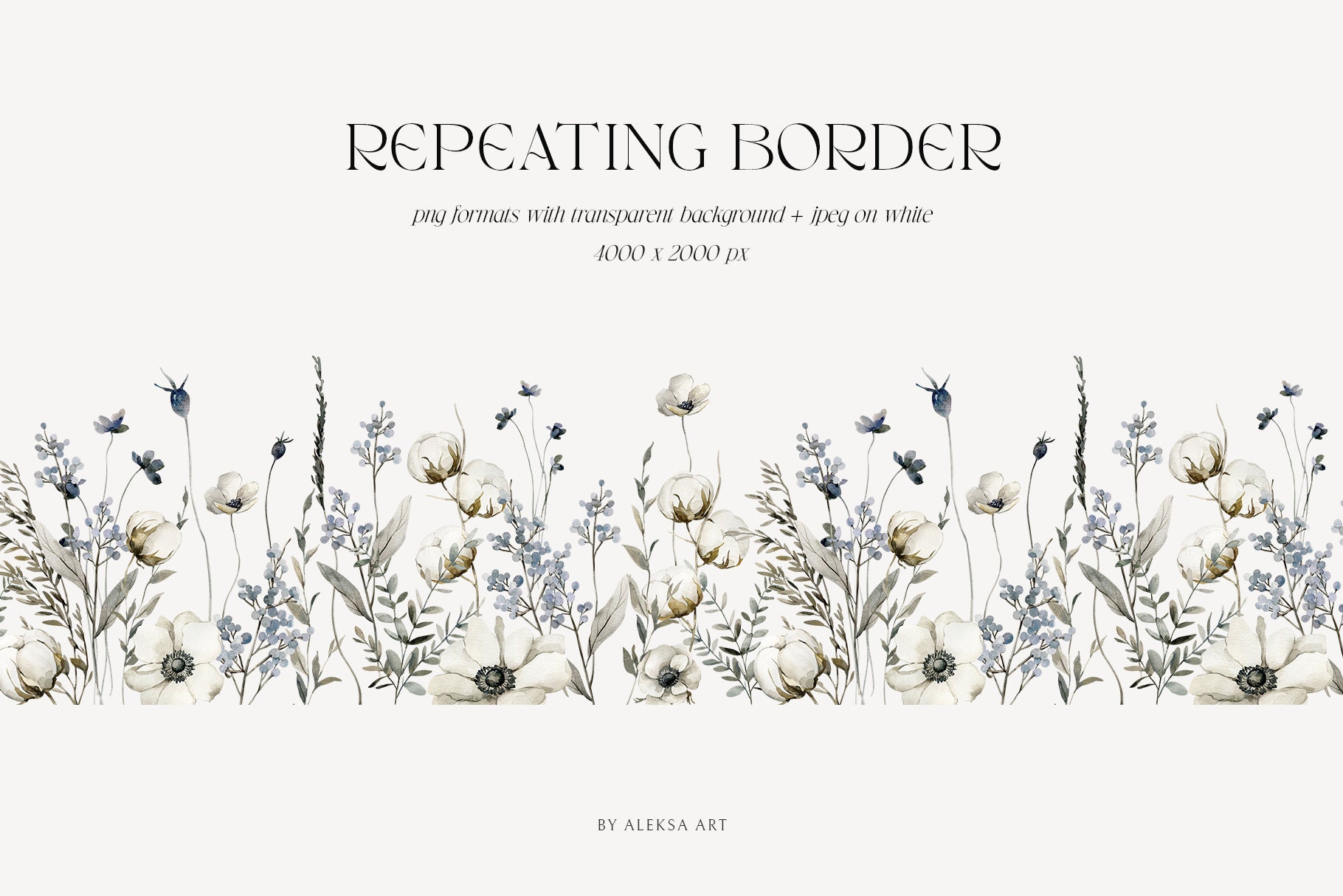 Watercolor Winter Flowers Clipart Forest Season Tiny Flora Winter ...