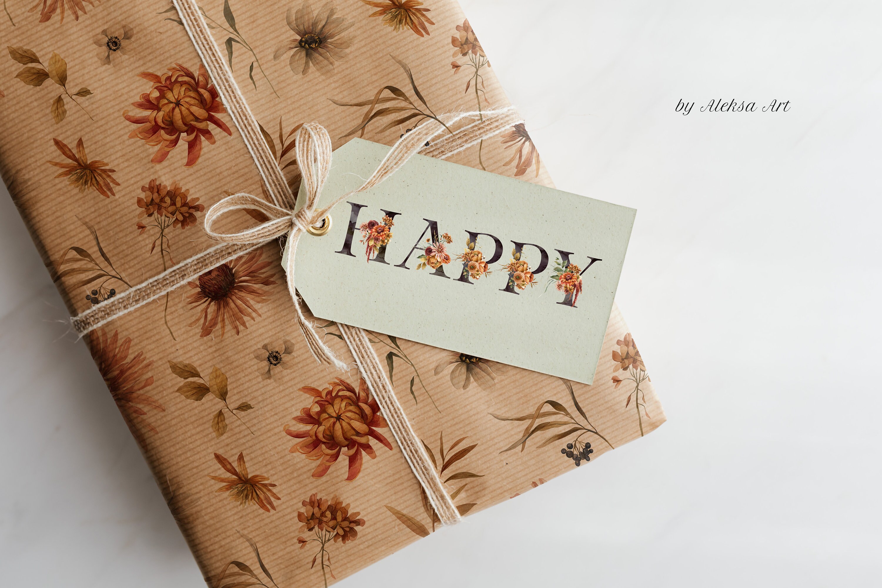 Autumn Alphabet Watercolor Clipart Season Fall Flowers Letters and ...