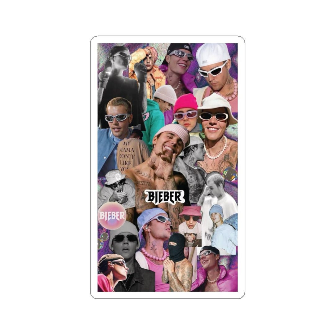 Justin Bieber Cut Sticker for Laptop, Phone, Journals, Gifts, Party ...